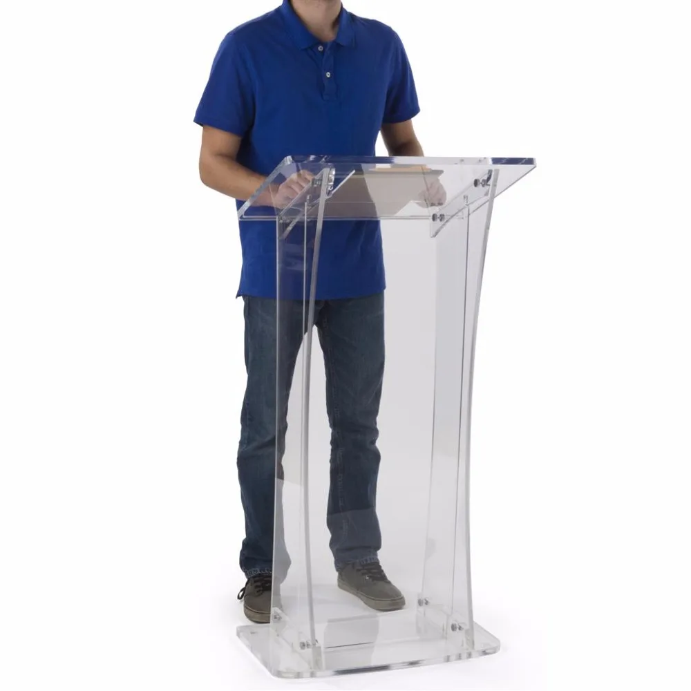 Customizable Acrylic Podium - Perfect for Speeches & Events