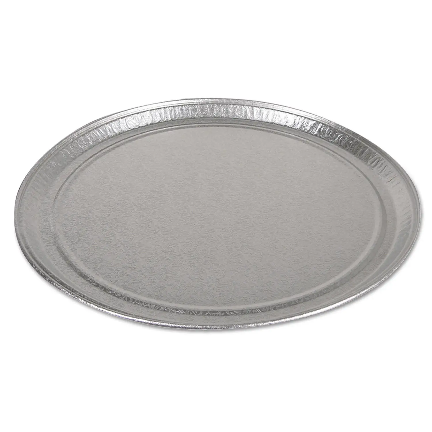 Durable 355*20mm Round Embossing Disposable Aluminum Trays
