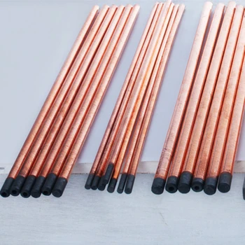 Dc Copper Coated Pointed Arc Air Gouging Carbon Electrode Rod 13*305mm ...