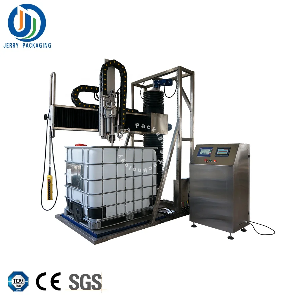 Engine Oil Filling Machine for IBC Tank Drum 1000L Beverage Chemical ...