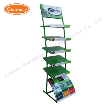 5 Shelves Floor Standing Green Grass Sample Rack Artificial Turf Grass ...