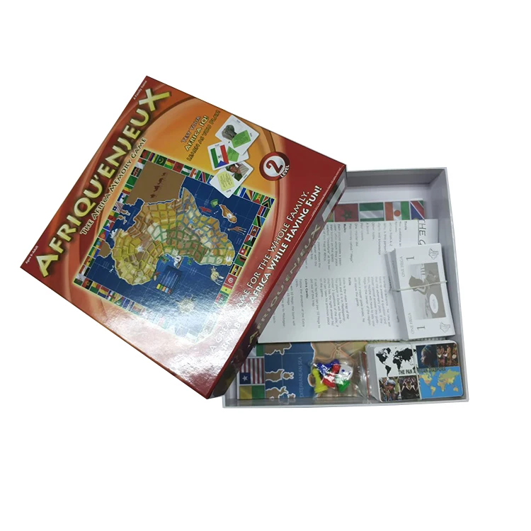 Africa Map Cardboard Board Game For Kids - Buy Cardboard Board Game ...