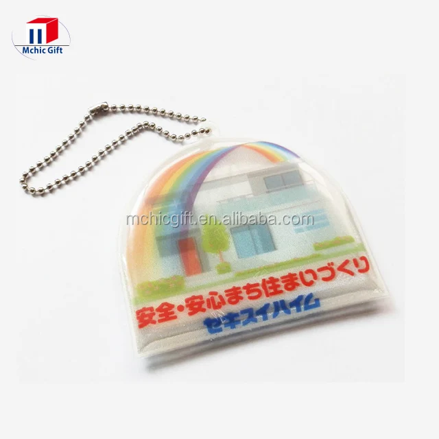 Factory Supply Customized Reflector PVC Reflective Tags Reflective Key ...