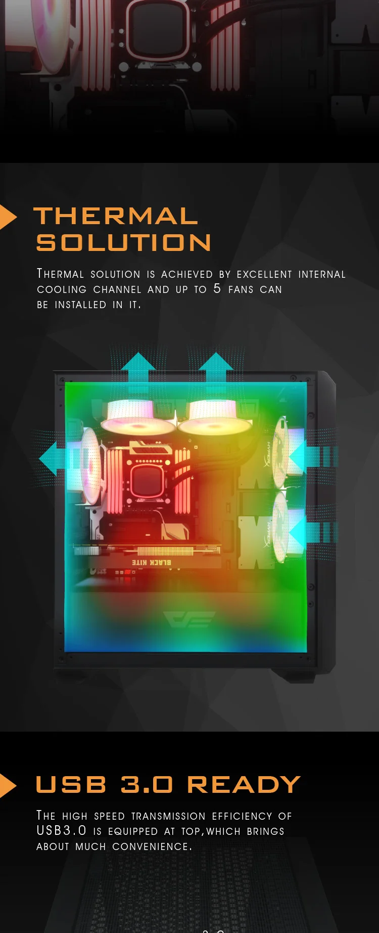 Darkflash Oem Customize Mid Tower Desktop Case Micro Atx Aluminum ...