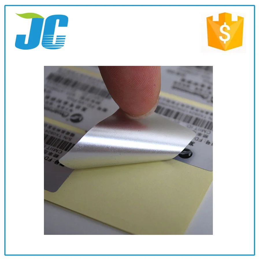 Custom Removable Cmyk Printing Aluminium Foil Sticker - Buy Aluminium ...