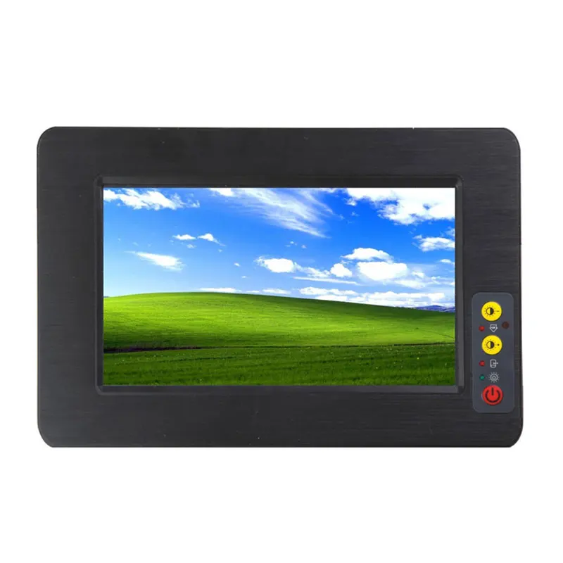 7" All in one pc Fanless Computer With RS485 RS232 Port 2xLAN 4*COM ...