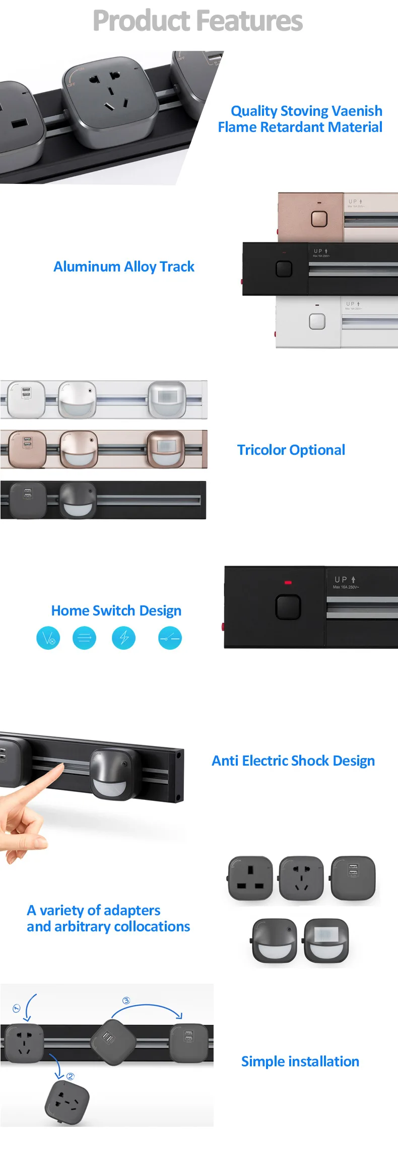Power Track Electrical Power Socket - Versatile & Reliable