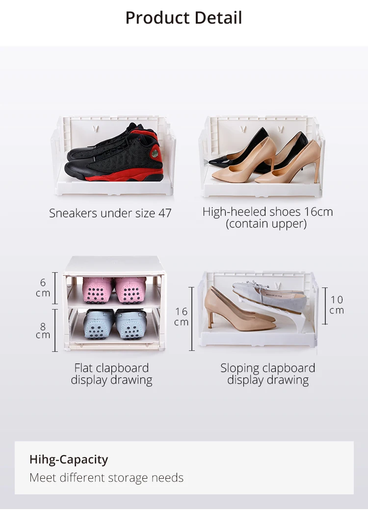 SHIMOYAMA Ama Zon Plastic Shoe Box Drawers - Save Space