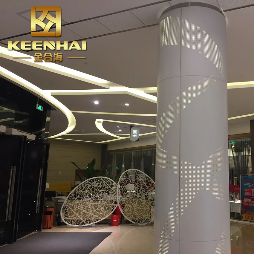 Interior Column Glass Cladding