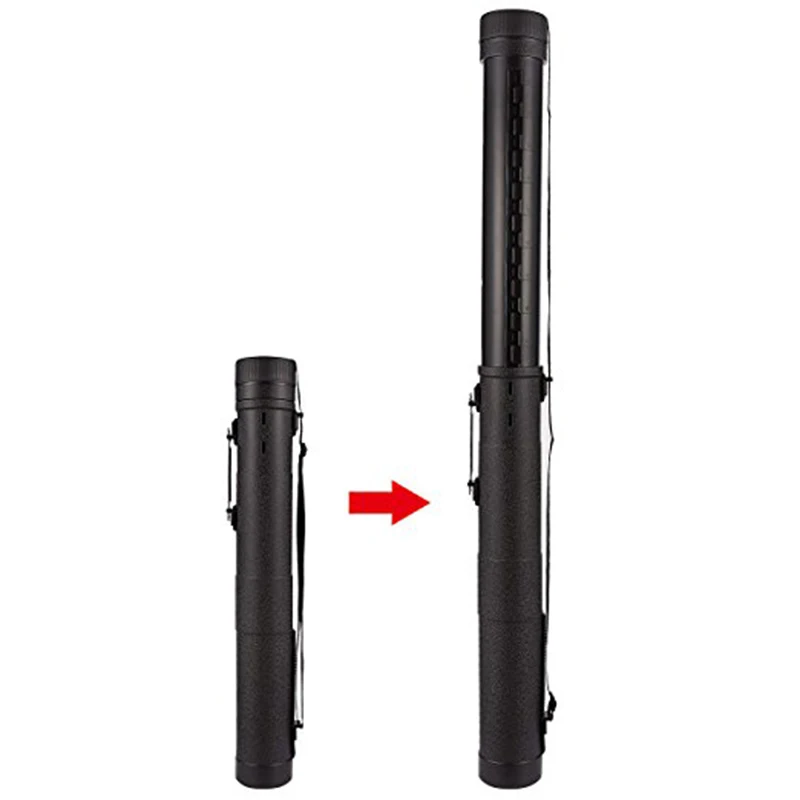 Plastic Telescopic Tube - Extendable Black/Gray Plastic Tube for Artist ...