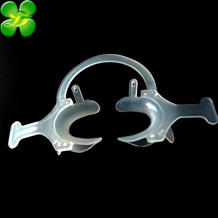 Different Sizes Adult C Shape Blue Transparent Dental Cheek Retractor ...