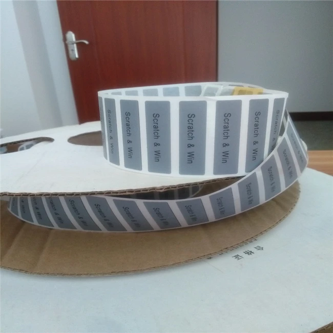 Scratch Off Sticker with Custom Words Label Sticker Roll| Alibaba.com