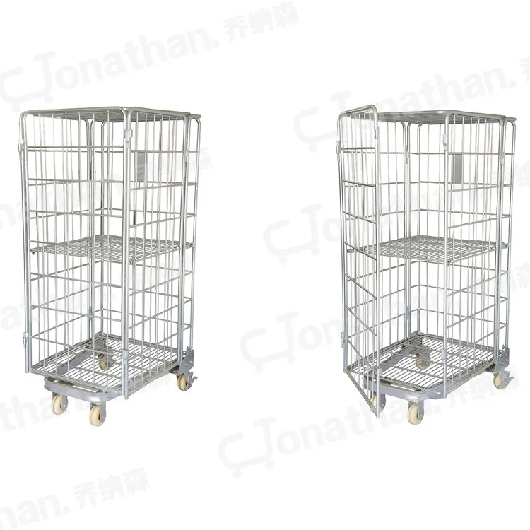Roll ContainerC-3 Foldable Mesh Pack and Roll Cage Trolley| Alibaba.com