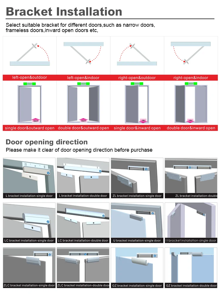 YLI YM-280NT(LED) Electromagnetic Door Lock for Access Control