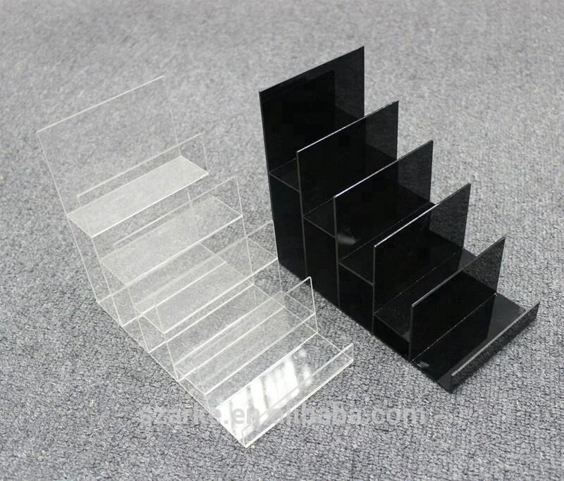 Clear Acrylic Wallet Display Rack in Tiers for Wallets or Handbags ...