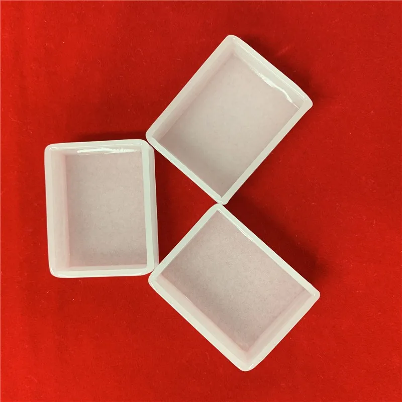 Customize square Milky White Silica Quartz Petri Dish Polishing Opaque ...