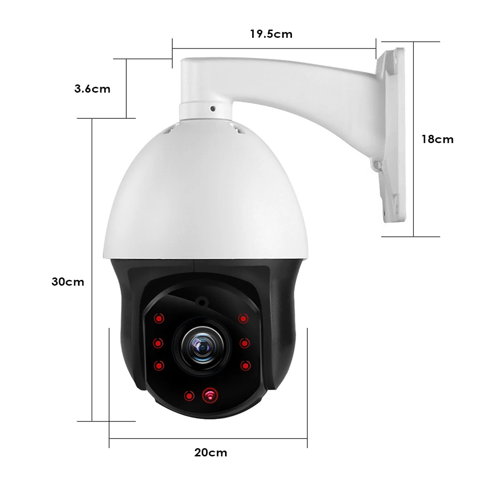 H.265x 1080p Laser Logo 2mp Full Hd 20x Zoom Mini Ip Camera Wifi High ...