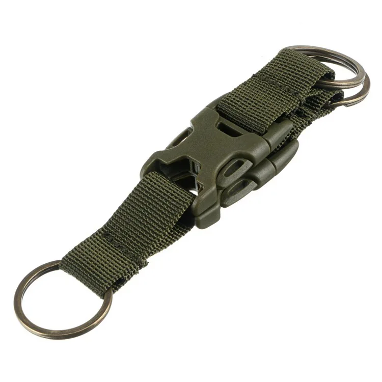 Tactical Webbing Keychain - Outdoor Belt Buckle Gear Clip