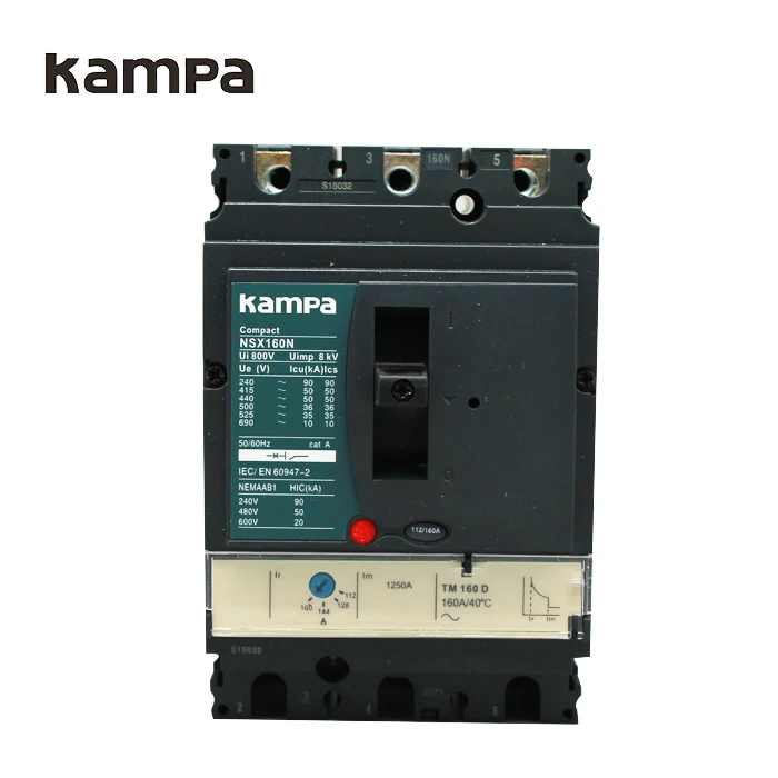 LV430310 NSX circuit breaker Compact NSX160B - TMD - 160A - 3 poles 3d ...