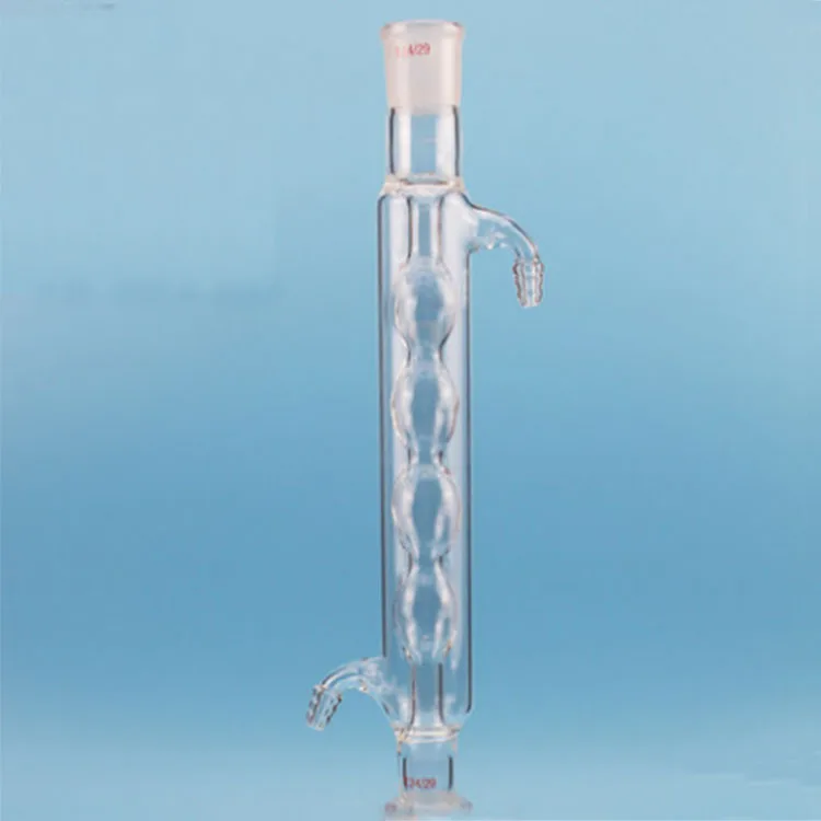 250mm 1000mm LAB Glass Condenser With Coiled/ fused / bulbed Inner Tube ...