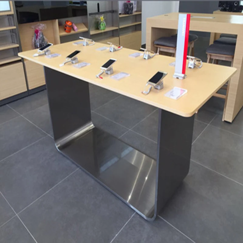 Stainless Steel Mobile Phone Display Tables - Durable & Stylish