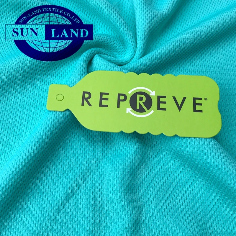 Eco-friendly 100 Repreve Recycled RPET Birdeye Mesh Weft Knit Fabric ...