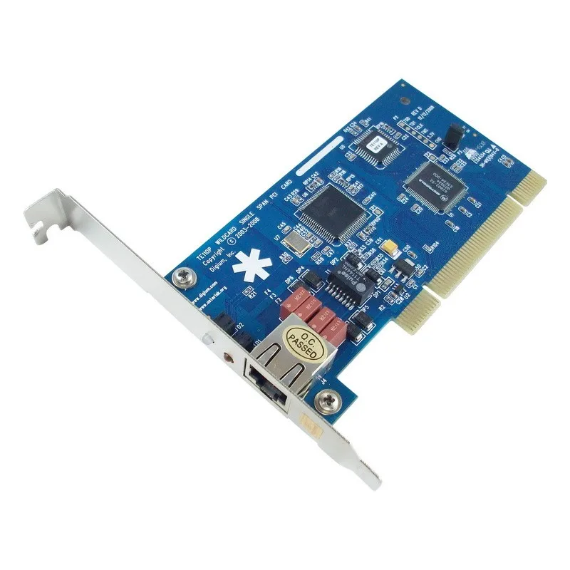 TE110P Single T1/E1/J1 PCI Interface Asterisk Card for IP PBX