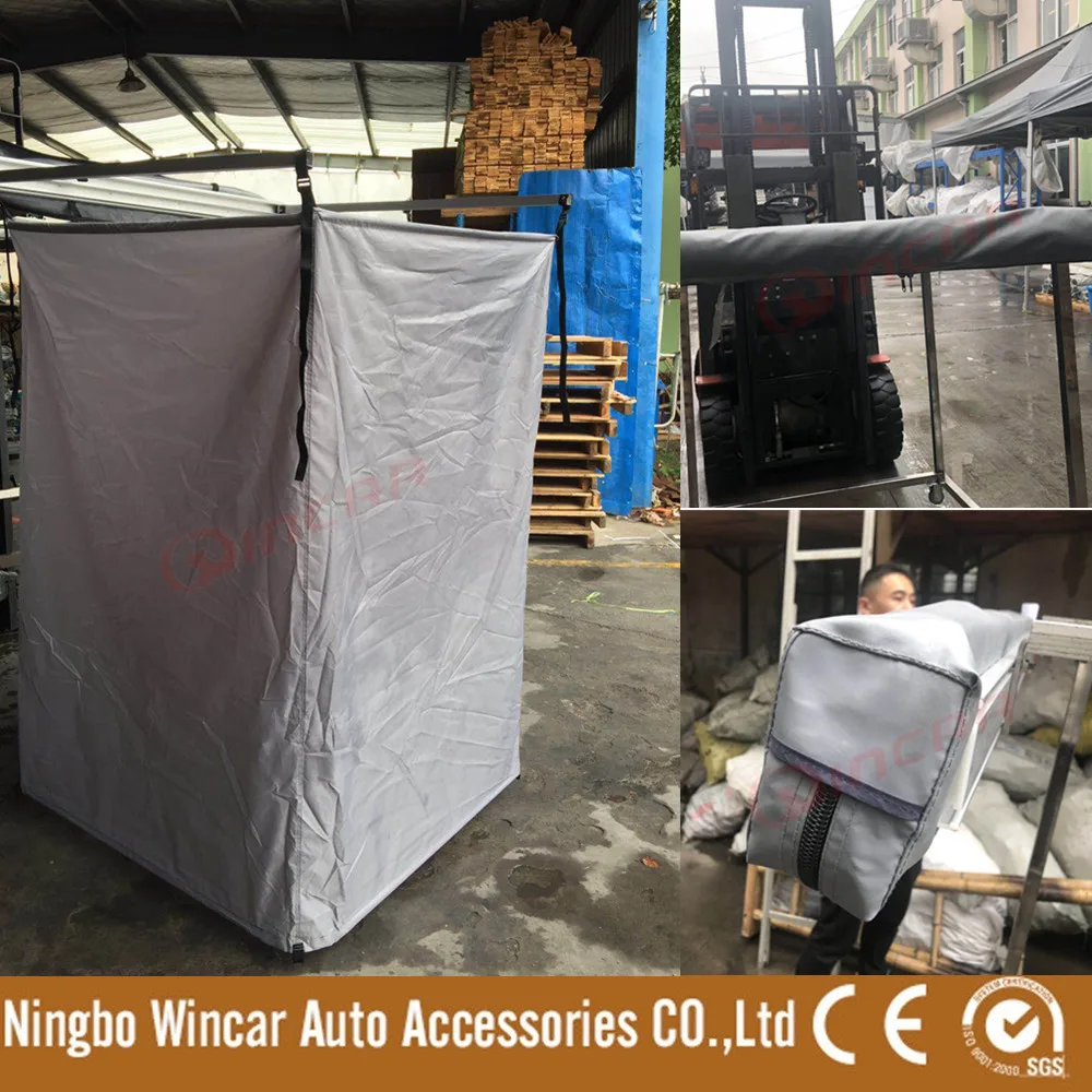 Vehicle Mounted Roof Top Portable Shower Tent for Outdoor