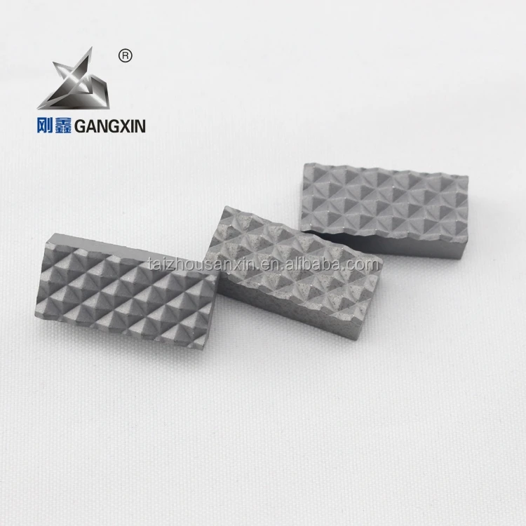 YG6/YG8 sliver carbide gripper jaw inserts for chuck jaw in diamond ...