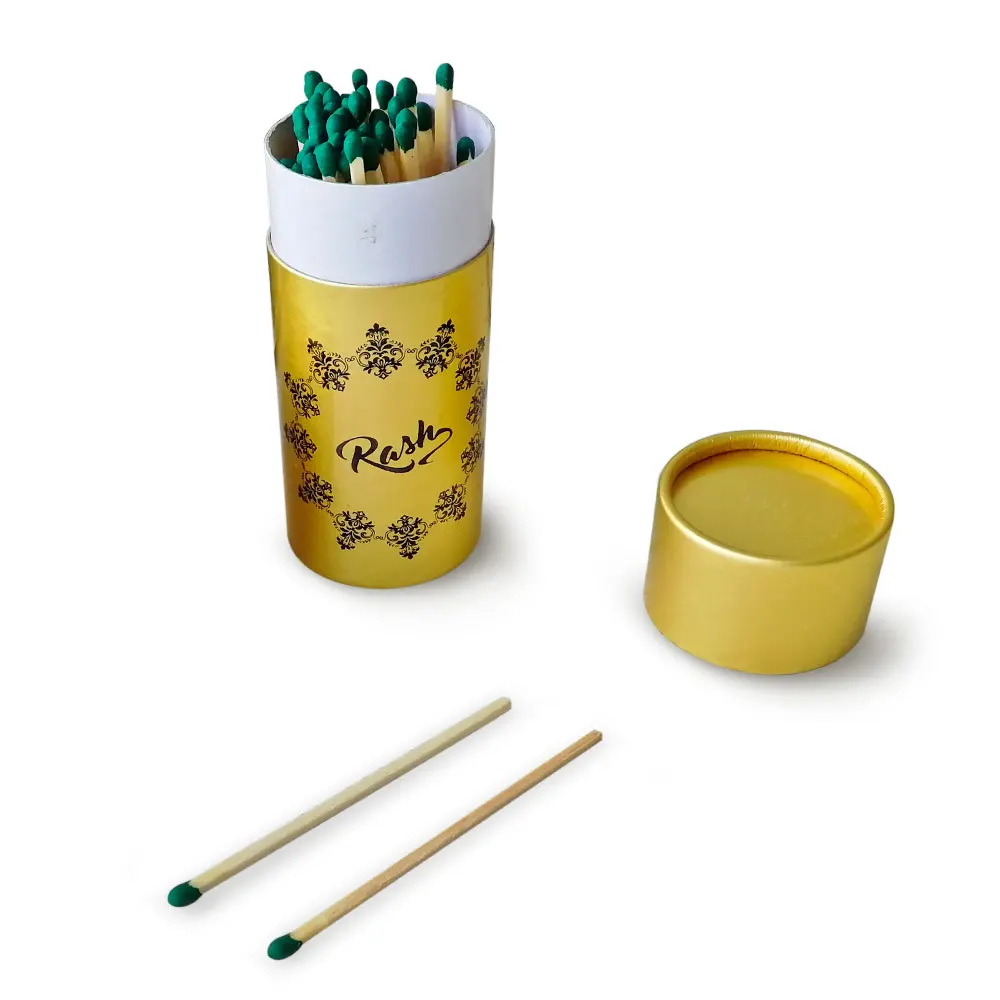 Custom Cylinder Match Box With Wooden Matches - Buy Custom Boxes With ...