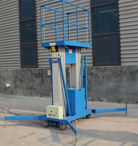 Hydraulic Power Double Ladder Aluminum Lift - 300kg Capacity