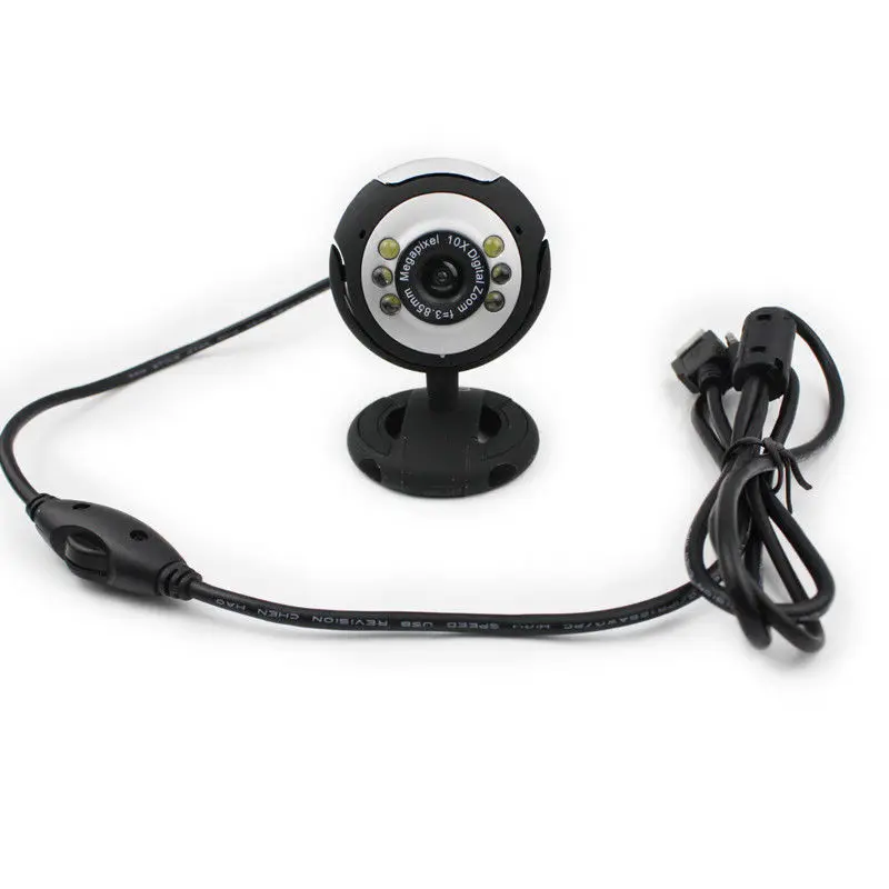 New Wholesale Usb 2.0 6 Led Pc Hd 10x Digital Zoom Webcam Laptop Camera ...