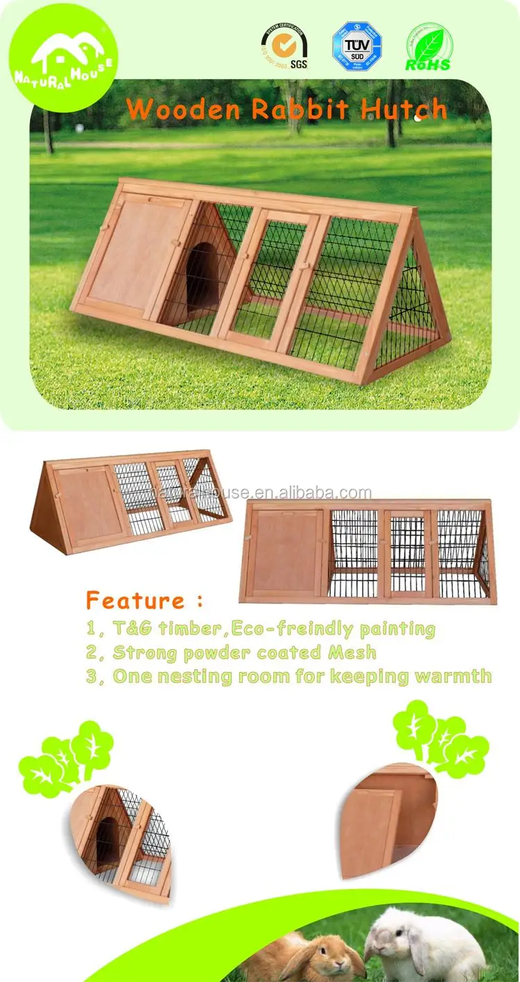 Factory Triangle Wooden Rabbit Cage| Alibaba.com