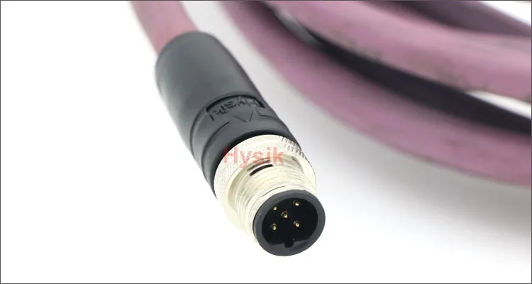 PROFIBUS M12 Plug-in Cable Pre-assembled B-coded 5-pole Trailing Cable ...