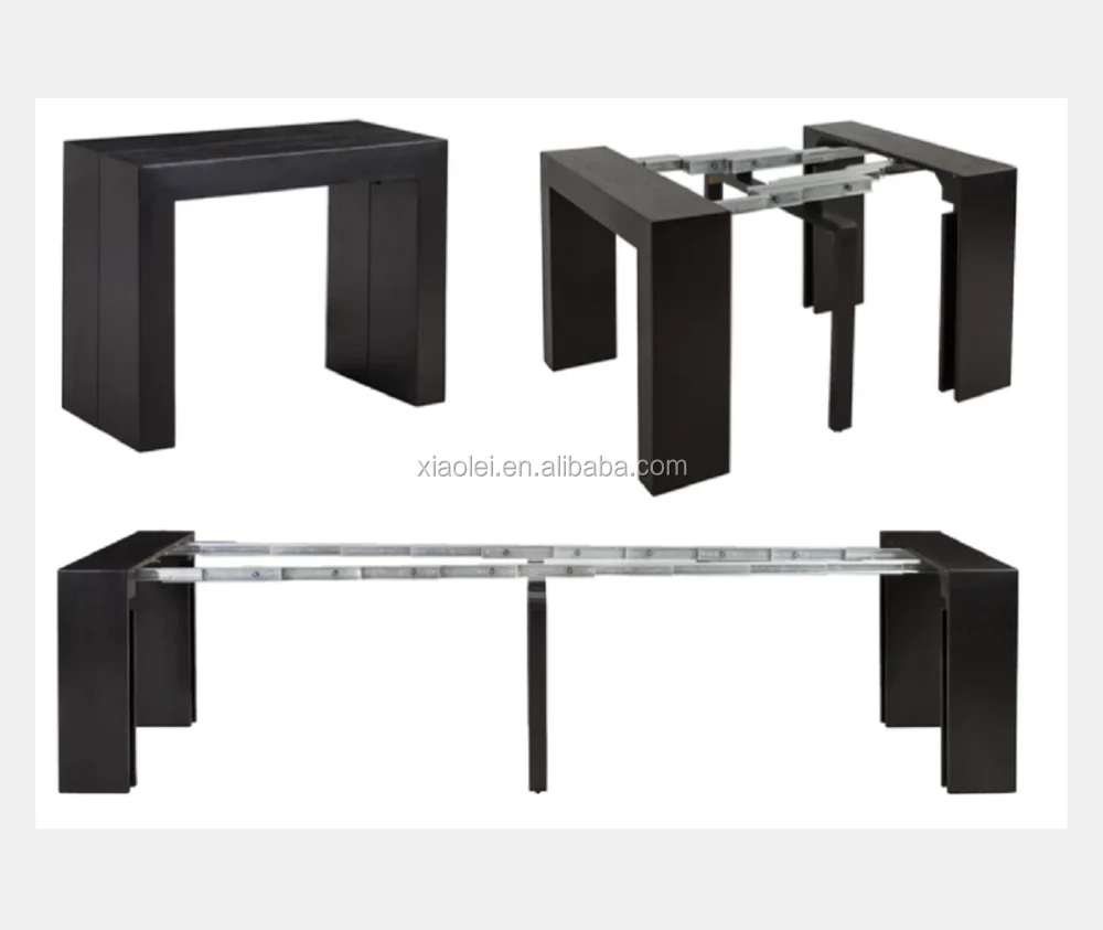 New Arrival Modern Contemporary Extending Dining Table Solid Wooden ...