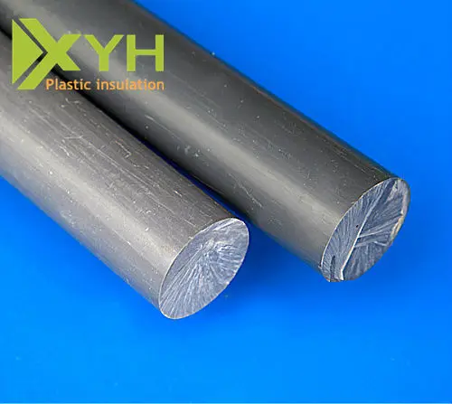 High Hardness Upvc Cast Extruded Rod Durable Pvc Material Grey Upvc Rod ...