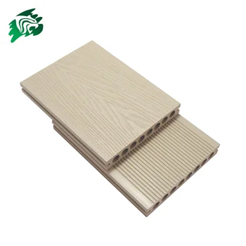 Ivory White 3d Wood Grain Finished Deep Embossed Hollow Wpc Composite ...