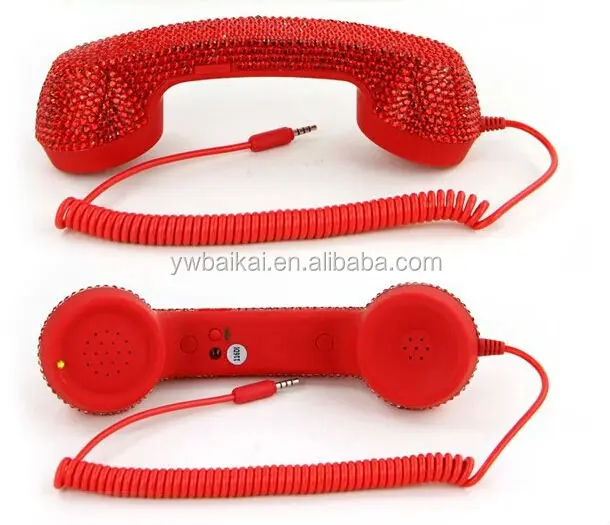 High Quality Rhinestone Handset For Mobile Phone - Buy Mobile Phone ...