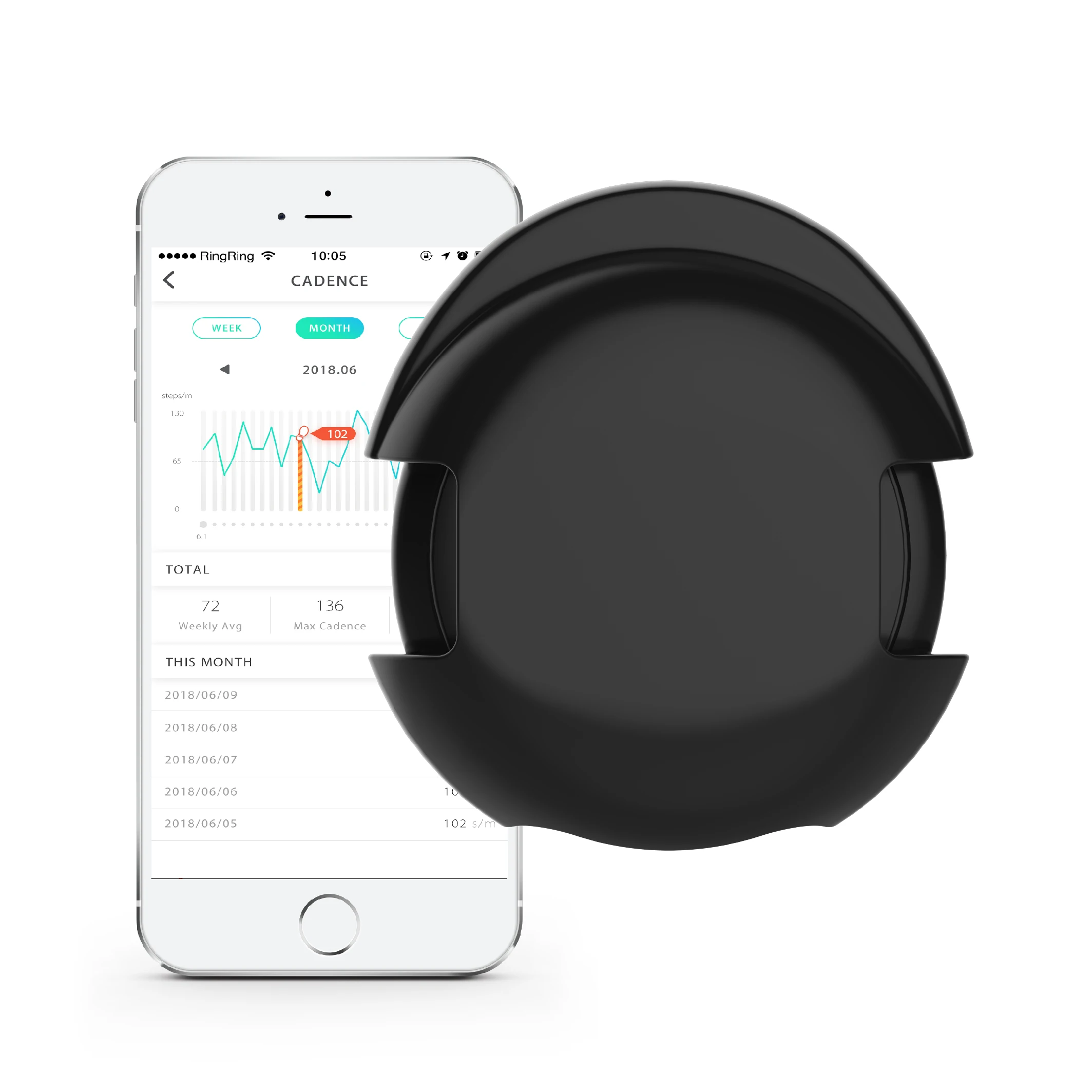 2020 Portable step counter shoes clip fitness tracker pedometer ...