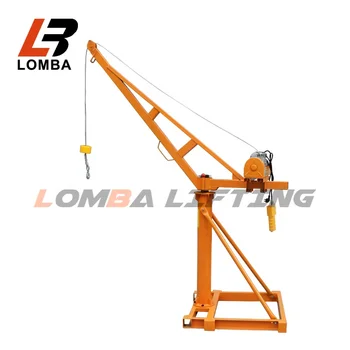 Outdoor Mini Crane For Construction Rotating Lifting Small Electric ...
