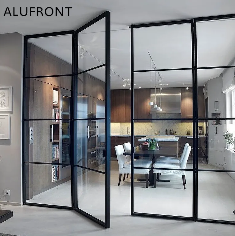 ALUMINIUM SLIM SECTION GLASS DOOR PARTITIONS -DADAKRUPA, 51% OFF