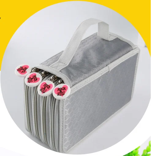 Four Layer Colored Large Make-up 72 Slots Cosmetic Bags Case Make up ...