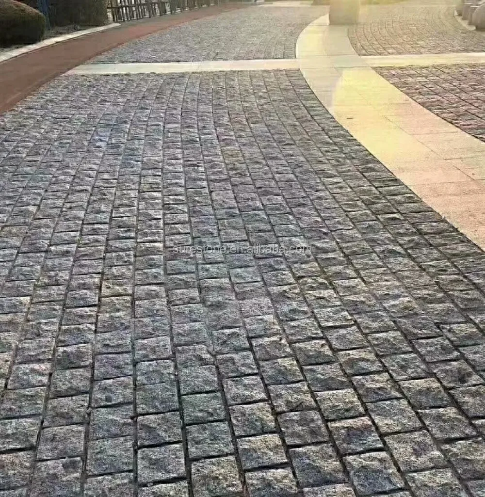 Batu Karang Alam Batu Granit Hitam Batu Jalan Mobil Batu Paving - Buy ...