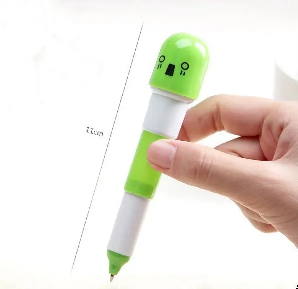 Promotional Mini Capsule Pen Vitamin Shape Retractable Plastic Custom ...