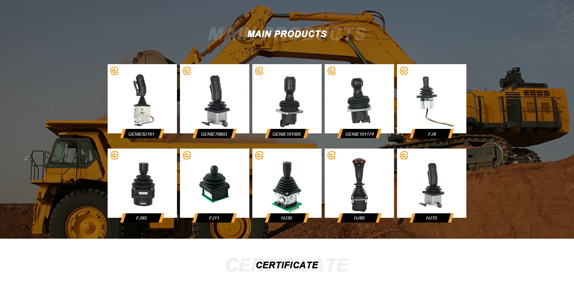 Hj20 Series Single Axis Hand Operated Controller Industrial Joystick ...