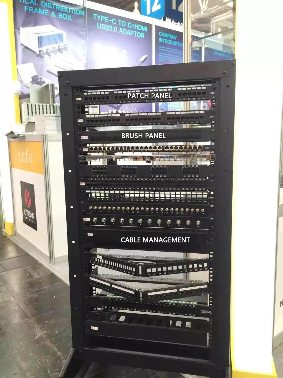 24 Port Cat6a STP Patch Panel - 19" 1U Rackmount Solution