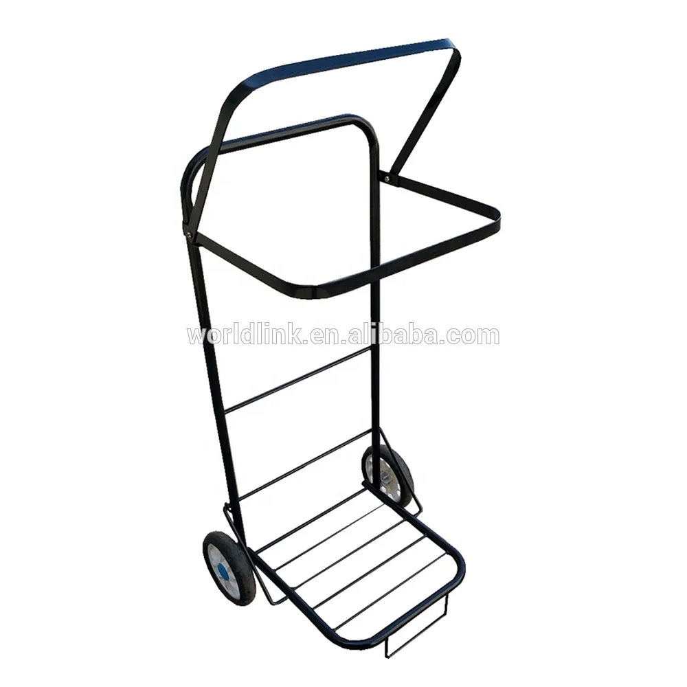 2 Wheels Collapsible Cart - Durable Steel Garden Trash Bag