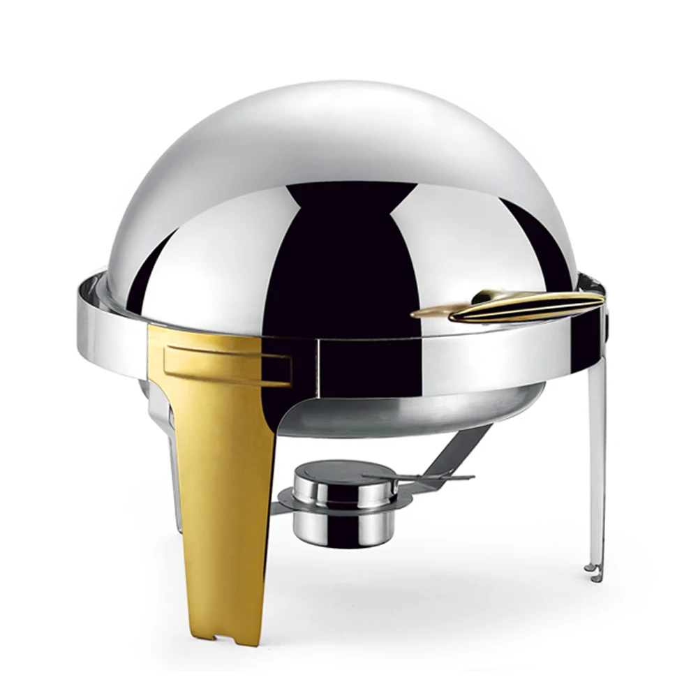 Luxurious electrical oven of round roll top stainless steel chafing ...