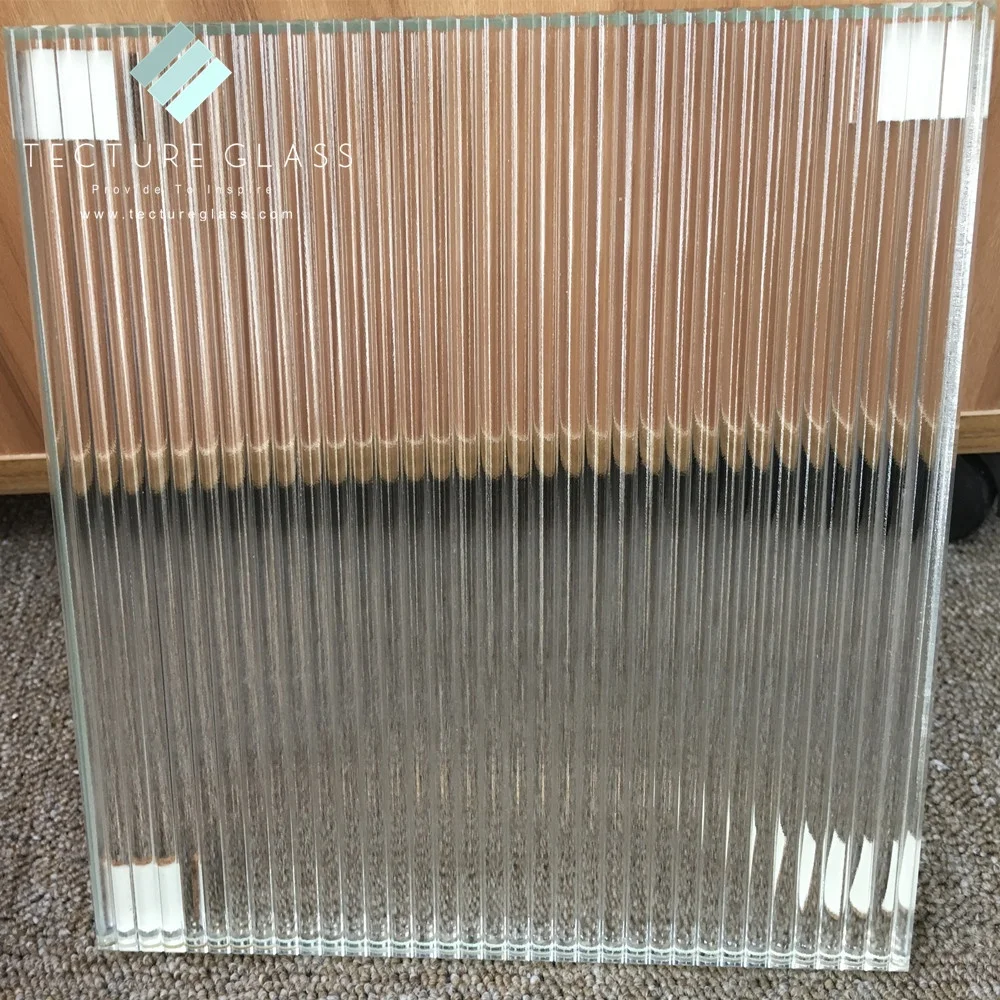 Tecture 6mm ultra clear reeded glass textured glass for windows and ...