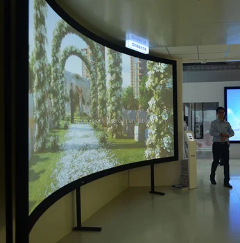 180 Degree Curved Projection Screen With Rear Projection Film - Buy ...